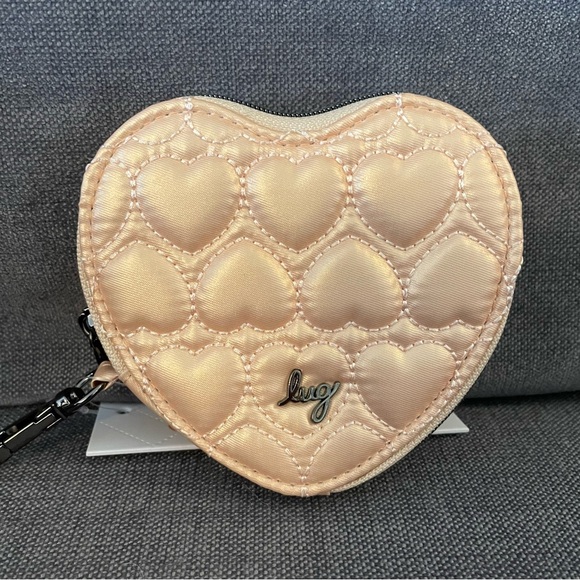 lug | Bags | New Lug Heart Pouch Le Metallic Rose Gold | Poshmark
